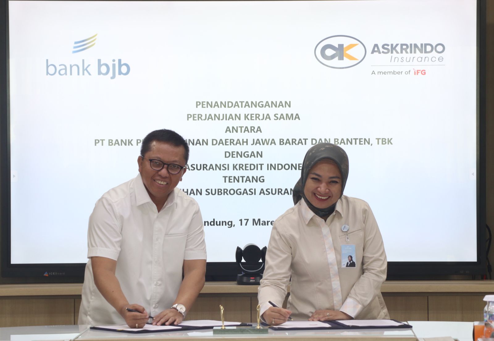 Askrindo-BJB, Sepakati Perjanjian Penagihan Subrogasi - Keuangan News